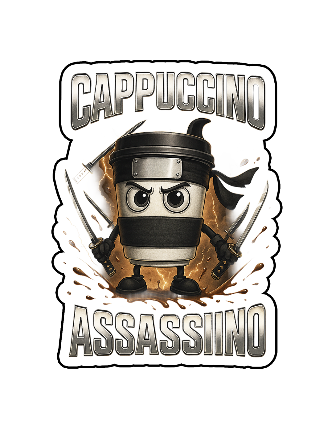 Sticker "Cappuccino Assassino"
